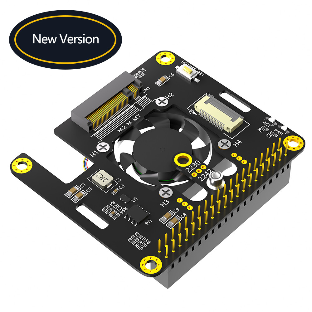 Jual NEW New version 3 in 1 Combo M.2 NVMe to PCIe Adapter with cooler ...