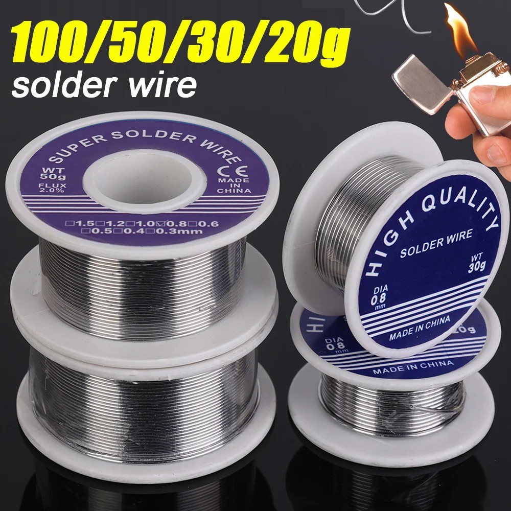 Jual BARU 100/20g Low Temperature Solder Wire Easy Melt Tin Lead Alloy ...