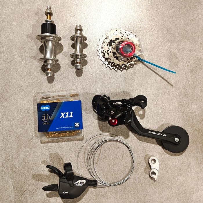Jual PAKET LENGKAP EXTERNAL 7 SPEED + HUB BROMPTONN | Shopee Indonesia