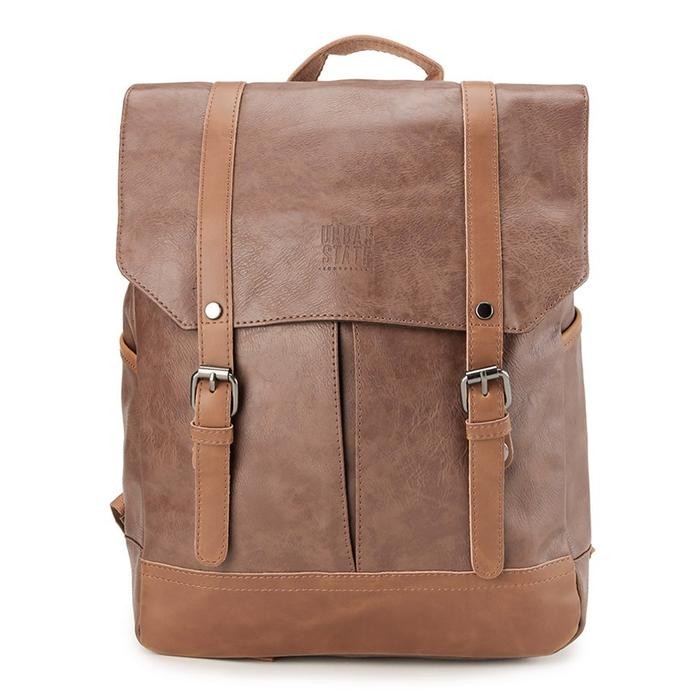 Jual URBAN STATE - DISTRESSED LEATHER NOMAD BACKPACK - CAMEL | Shopee ...