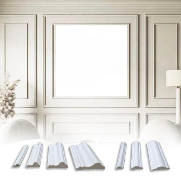 Jual New Lis Profil Wall Moulding /Molding Bahan PVC Anti Rayap Anti ...