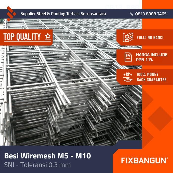 Jual Besi Wiremesh M4 Polos & Ulir FULL SNI SERTIFIKAT | Shopee Indonesia