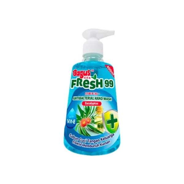Jual BAGUS FRESH 99 HAND WASH EUCALYPTUS BOTOL 400 ML | Shopee Indonesia