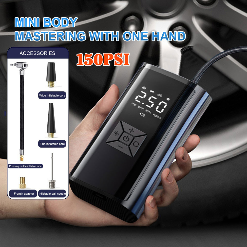 Jual BARU 6000mAh Portable Car Air Compressor 12V 150PSI Electric ...
