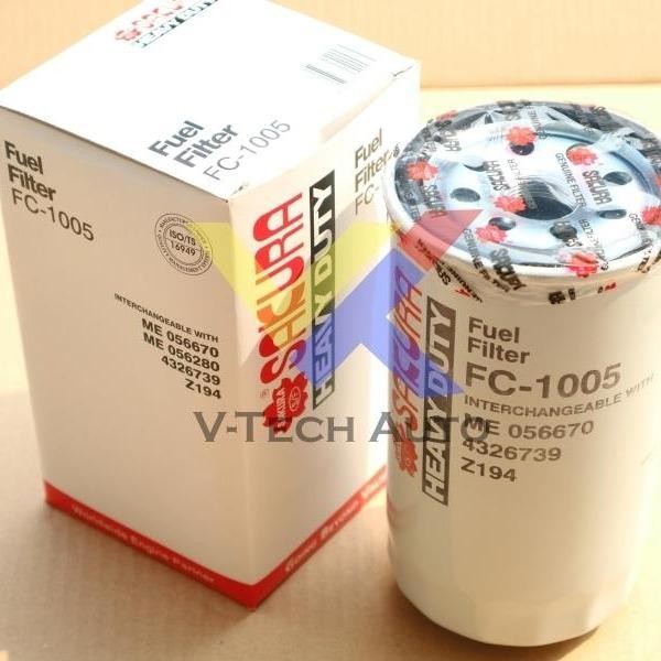 Jual Fuel Filter Solar Fuso Ganjo ME131989 ME056280 FC-1005 FC1005 ...