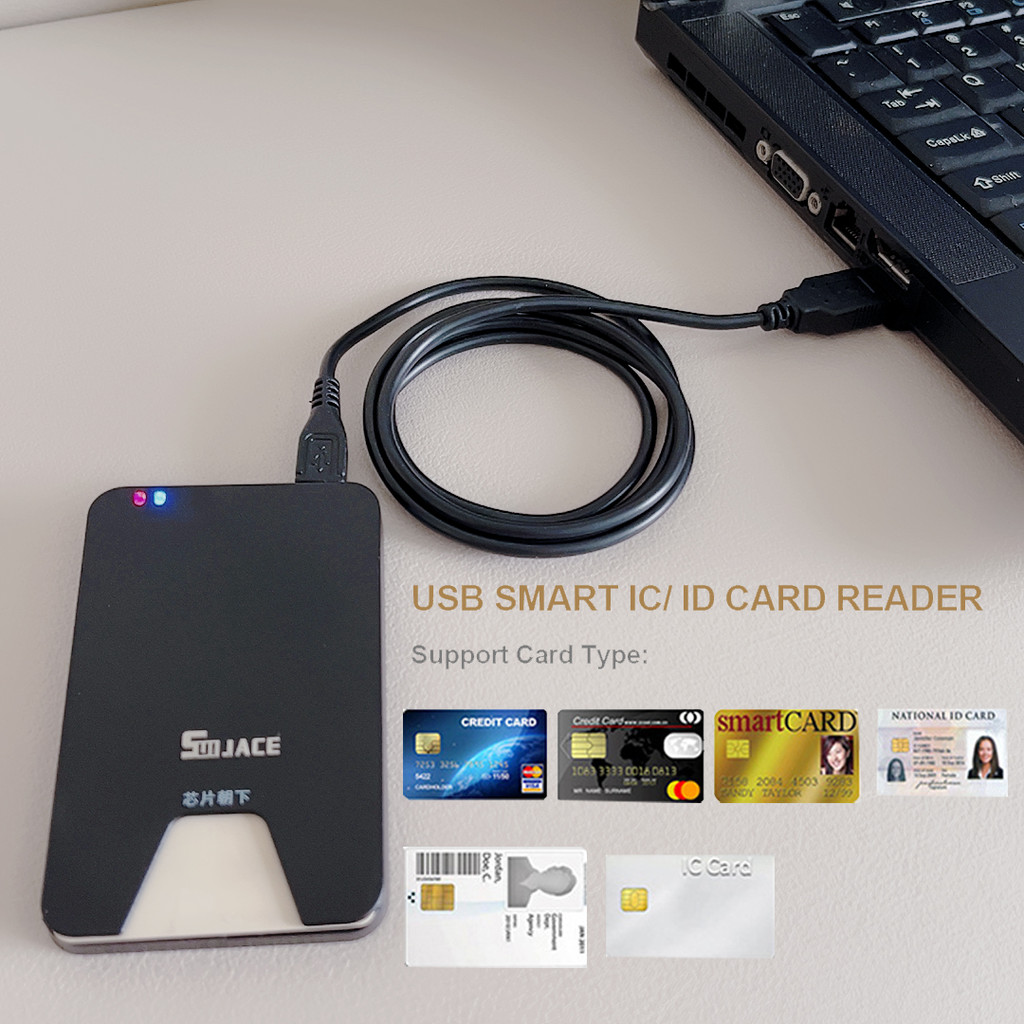 Jual USB Smart Card Reader For Bank Card IC/ID EMV card Reader for ...
