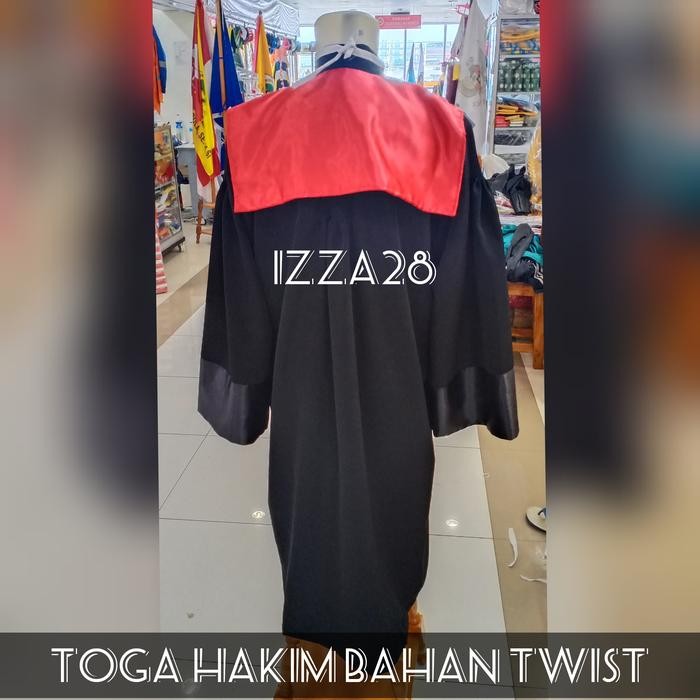 Jual Toga Hakim Pengadilan Negeri Bahan Twist Kombinasi Bahan Satin ...