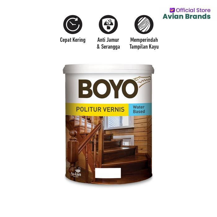 Jual LncrMrt- Boyo Politur Vernis Water Based 1 Kg | Shopee Indonesia