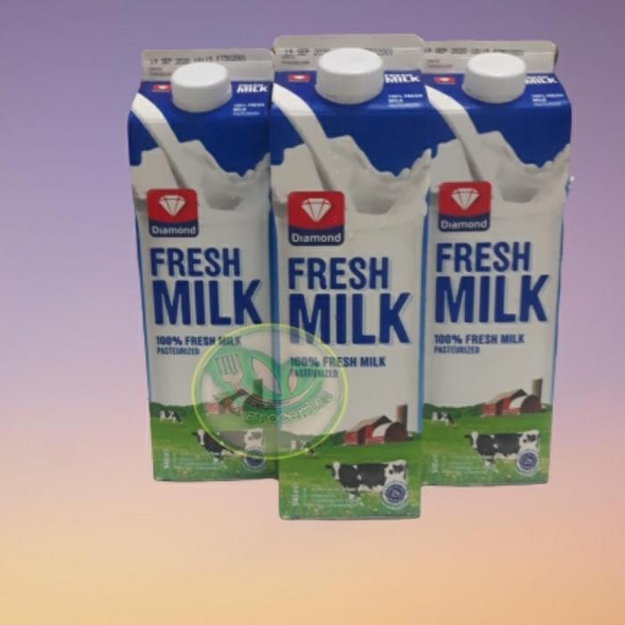 Jual Pilihan- Susu Diamond Freshmilk 1Ltr Susu Segar Plain | Shopee ...