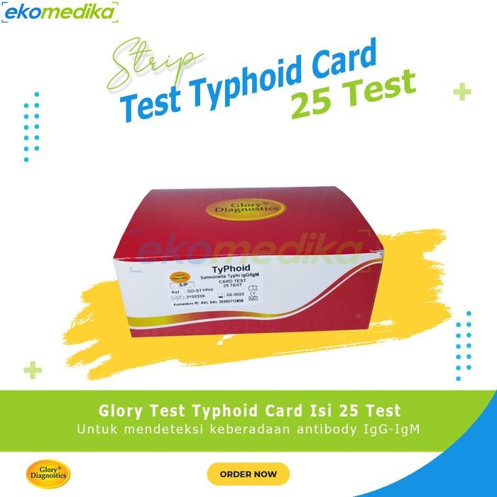 Jual Test Typhoid Card Glory / Salmonella Typhi Igg/Igm Typoid Widal ...