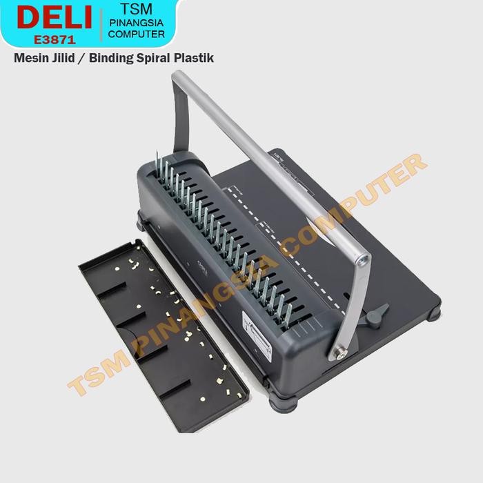Jual DELI E3871 / E 3871 MESIN BINDING - MESIN JILID SPIRAL PLASTIK ...