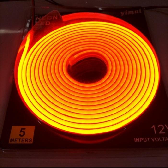 Jual Lampu Led Neon Flex Yimai Dc12V - 5Meter/Rol Warna Orange | Shopee ...