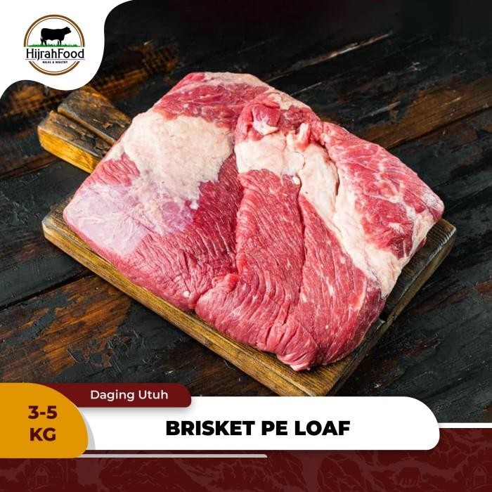 Jual Pilihan- Hijrahfood Beef Brisket Pe Loaf Aus - For Slow Bbq Daging ...