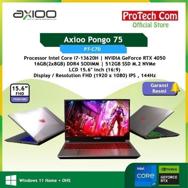 Jual Pilihan- Axioo Pongo 750 I7 13620H Rtx4050 6Gb/ 16Gb 512Gb 15.6 ...