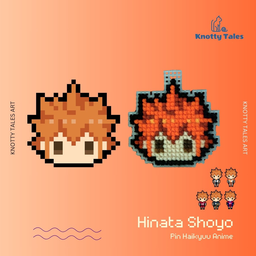 Jual Hinata Shoyo Pin Button Emblem Haikyuu Merchandise Anime Handmade ...