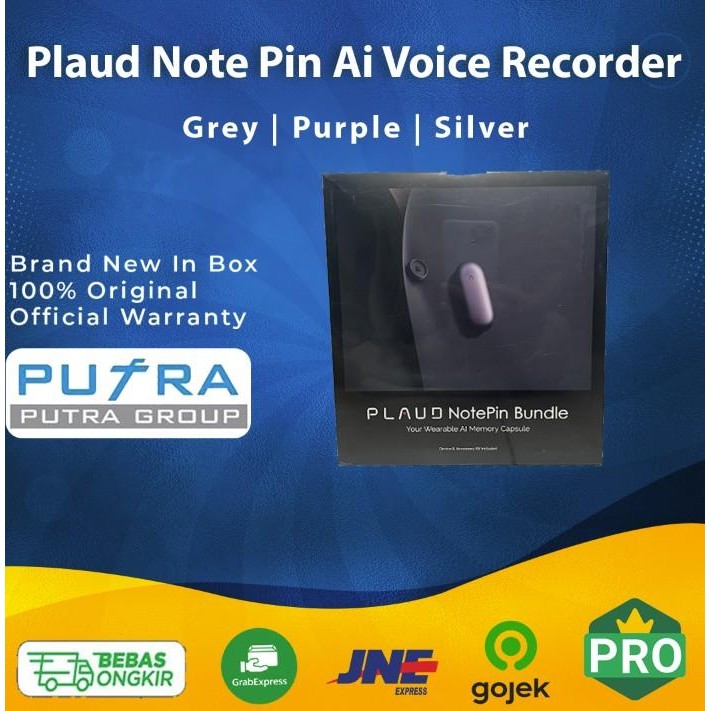Jual (RESMI) PLAUD NOTE Pin AI Voice Recorder Empowered by ChatGPT ...