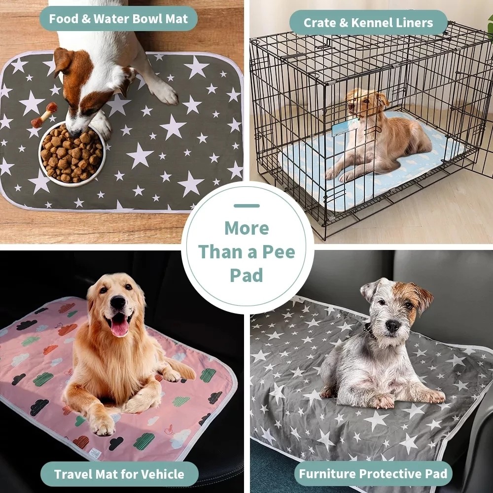 Jual Washable Underpad for Dogs Reusable Pet Mat for Animals Jaula ...