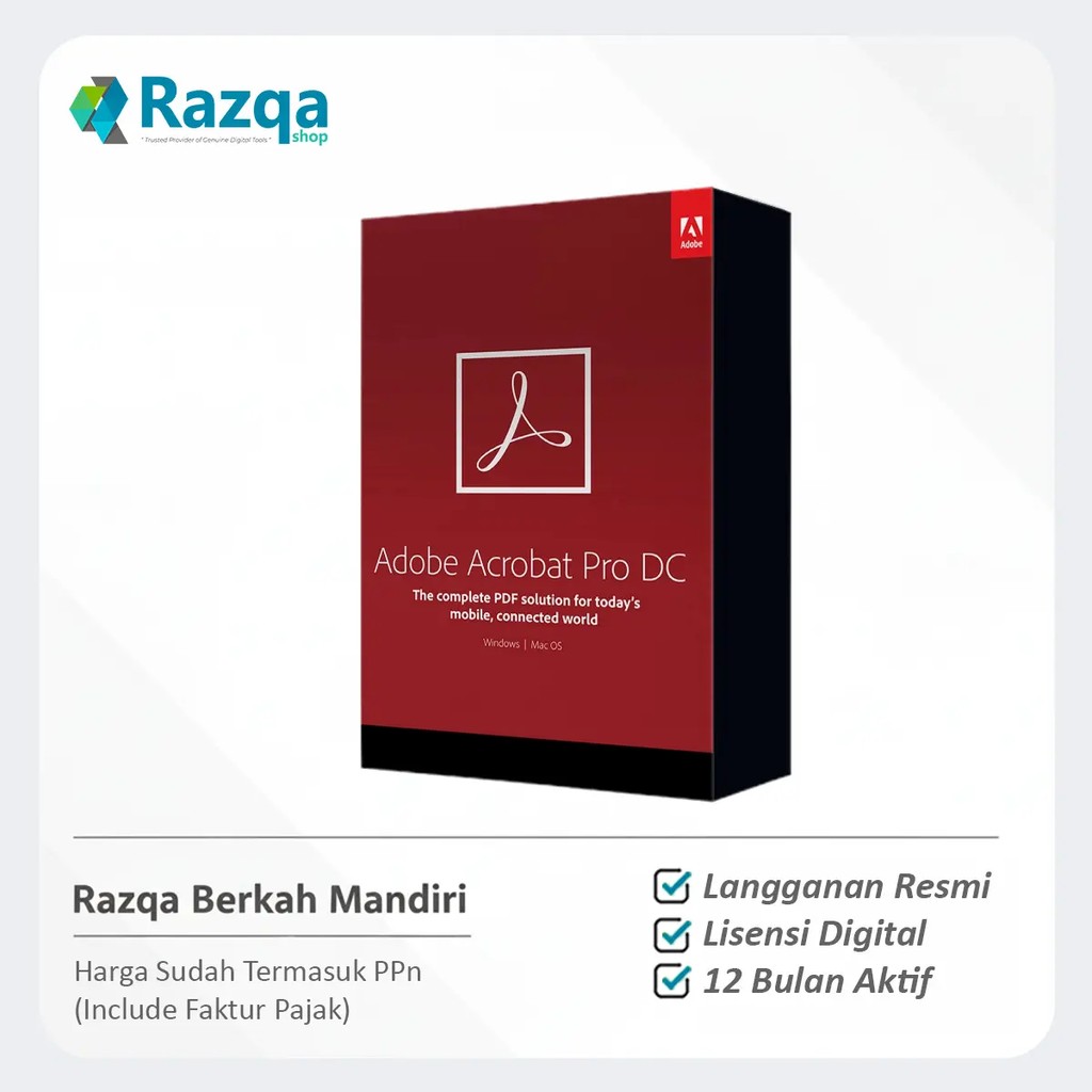 Jual Adobe Acrobat Pro DC - Langganan 1 Tahun (Individual) | Shopee ...