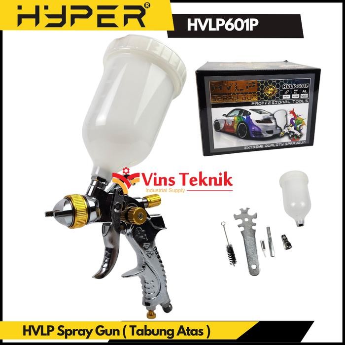 Jual HYPER HVLP601P Air Spray Gun HVLP Tabung Atas 600ml | Shopee Indonesia