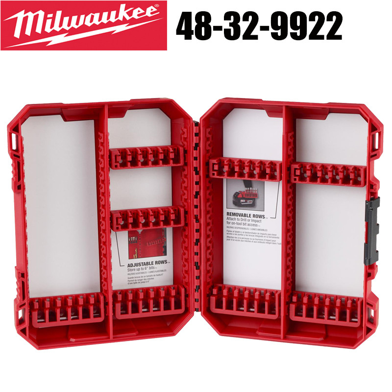 Jual TERBARU Milwaukee 48-32-9922 PACKOUT Large Case Drill Bits Support ...