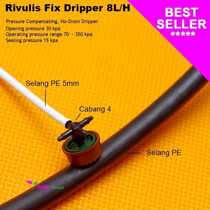 Jual InstanMohonChat- Rivulis Supertif Fix Dripper 8 L/H Pressure ...