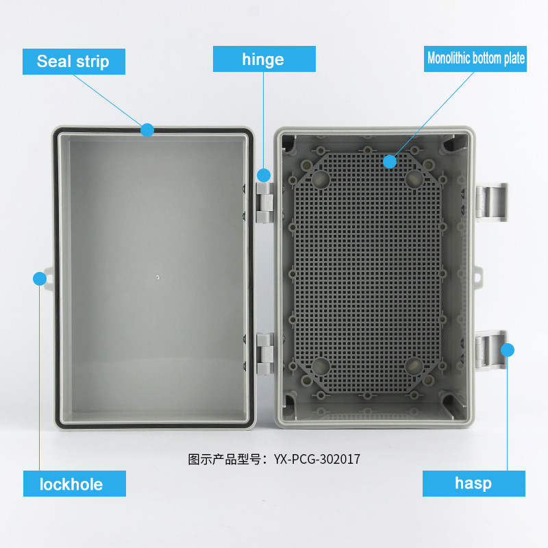 Jual IP66 Waterproof Gray/Transparent Cover Enclosure Junction Box ABS ...