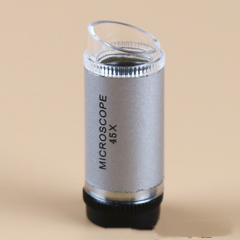 Jual 45X Mini Pocket Jewellers Microscope Glass Jewellery Magnifier ...