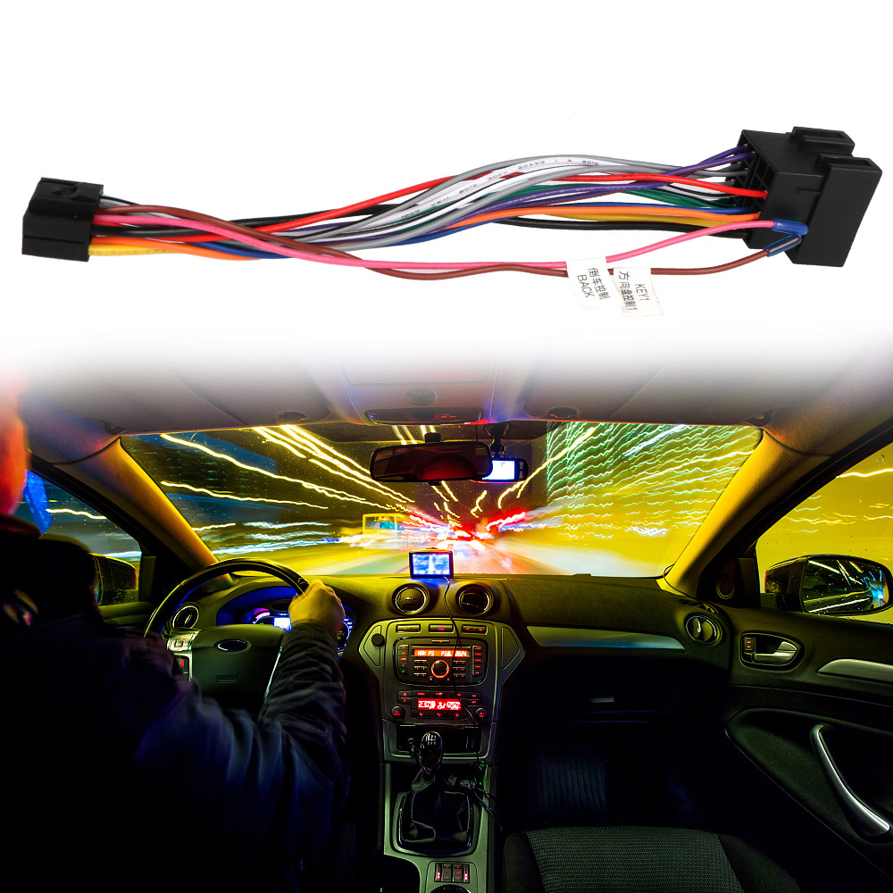Jual For ALPINE Car Stereo Radio Car Wire Cable Adapter 16 Pin Plug ...