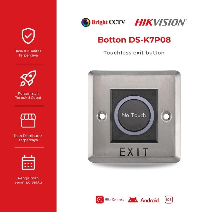 Jual HIKVISION DS-K7P08 TOUCH EXIT BUTTON | Shopee Indonesia