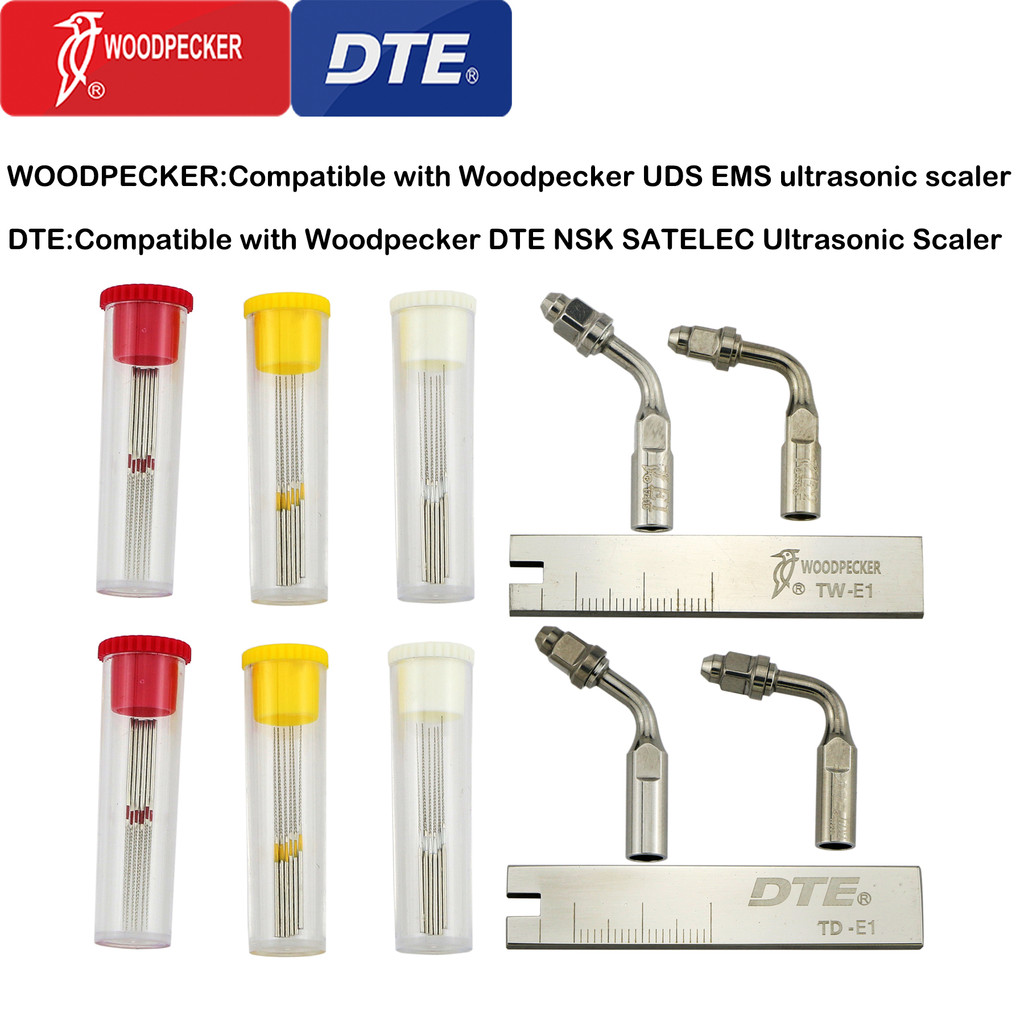 Jual BEST SELLER Woodpecker DTE Dental Ultrasonic Perio Scaler Tip Root Canal Cleaning Kit U ...