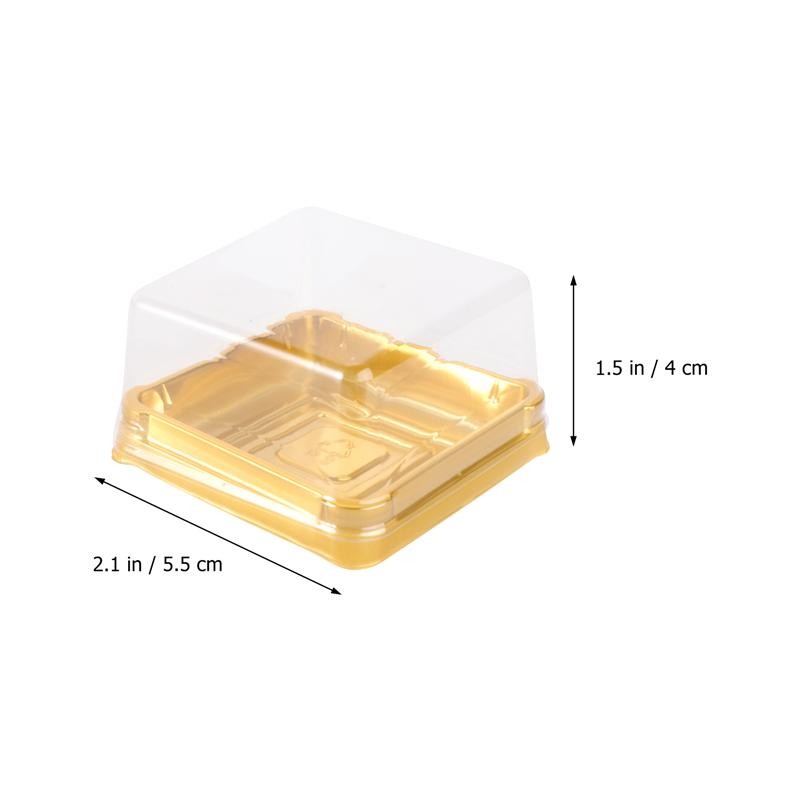 Jual Cupcake Boxes Box Cake Mini Container Moon Plastic Individual ...
