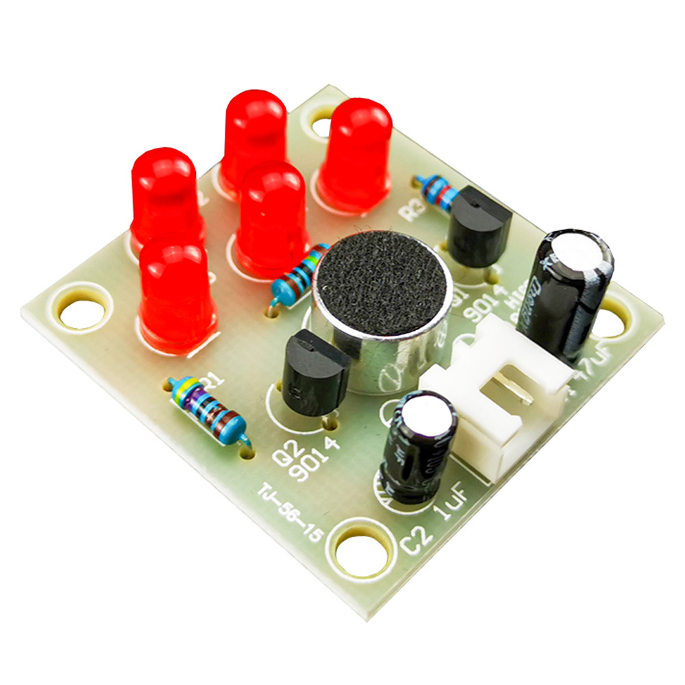 Jual PROMO DIY MINI LED Sound Control Electronic Kit with Battery Box ...