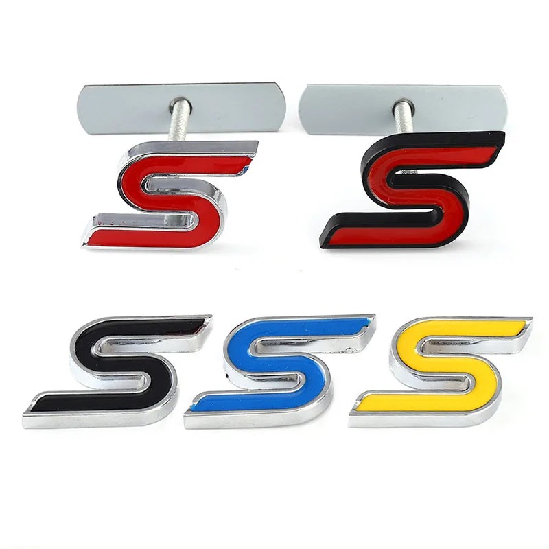 Jual IMPORT 3D Metal S Logo Letters Car Front Grill Emblem Trunk Badge ...