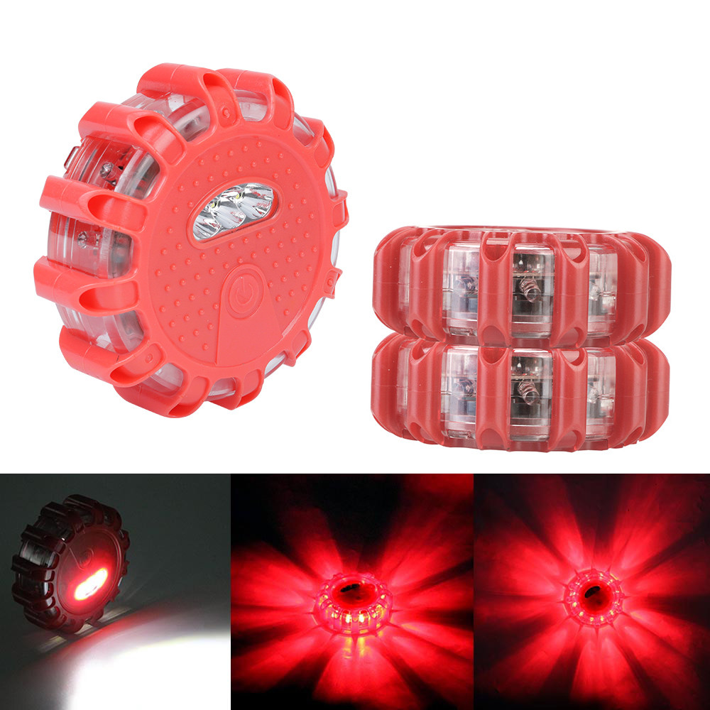 Jual Round Warning Beacon Warning Lamp Safety Barricade Light LED ...