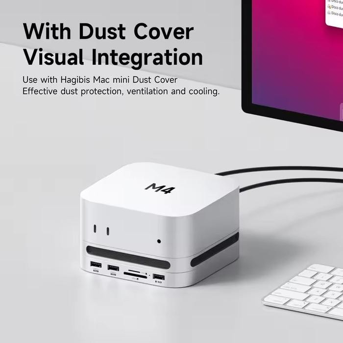Jual JK HAGIBIS USB C HUB WITH M.2 SSD ENCLOSURE TYPE C DOCKING STATION FOR Mac Mini M4 M4 Pro ...