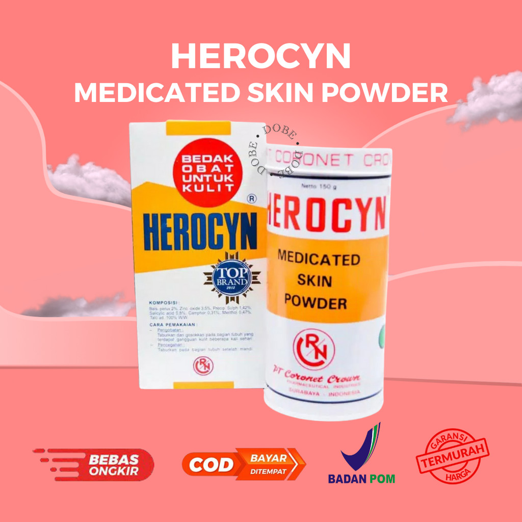 Jual HEROCYN Medicated Skin Powder | Shopee Indonesia
