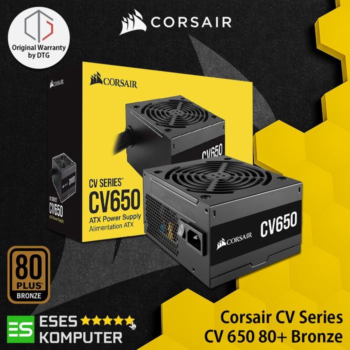 Jual Pilihan- Psu Corsair Cv Series Cv650 650W Cv 650 80 Plus Bronze ...