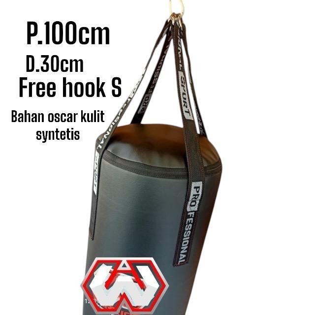 Jual PJS Samsak 100x30 samsak MMA Kickboxing tinju Bahan Kalep Kulit ...