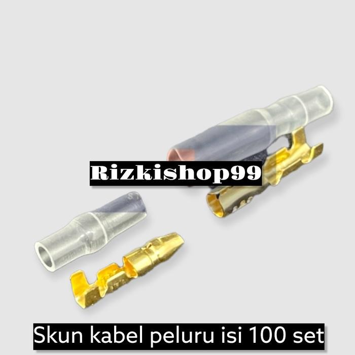 Jual Socket Skun Peluru Motor Bulat Male Female + Cover Karet (Isi 100 ...