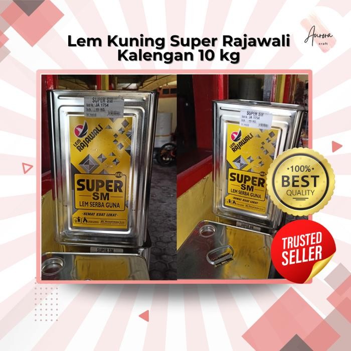 Jual Lem Kuning Super Rajawali Kalengan 10 kg | Shopee Indonesia