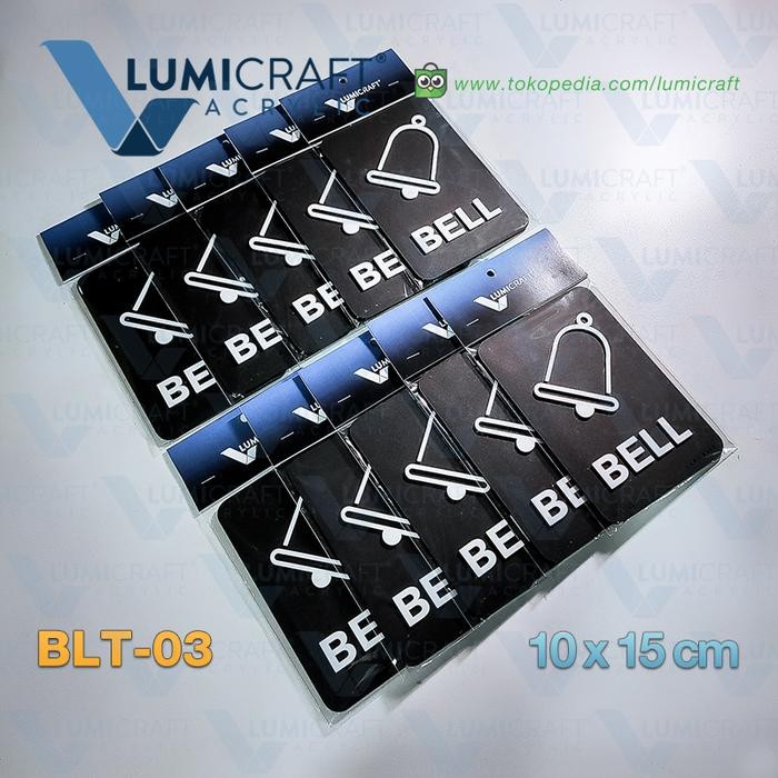 Jual GASC.O- Bell Sign Acrylic / Lambang Bel Akrilik Minimalis Timbul ...