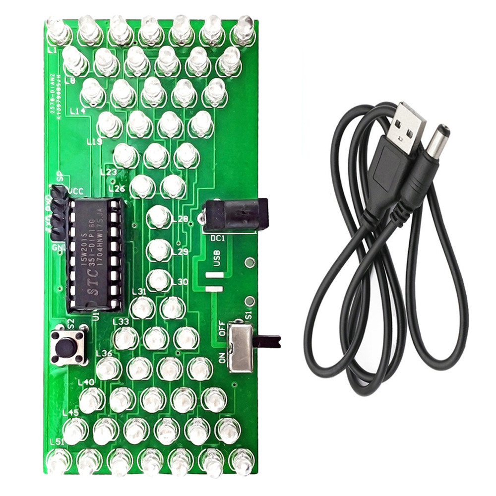 Jual Terbaik DIY Kit Electronic Hourglass LED Light-Emitting Diode MCU ...