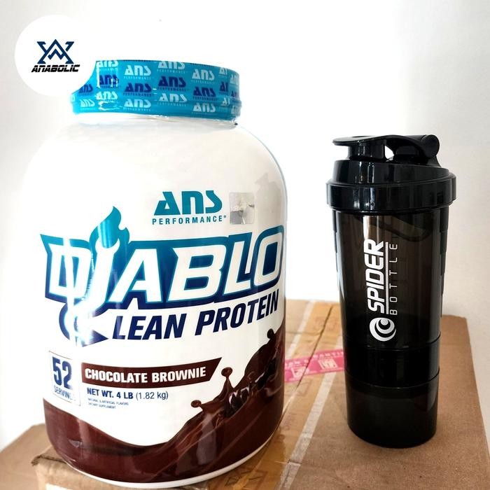 Jual ANS DIABLO WHEY PROTEIN + FAT BURNER 4 LBS 4LB BPOM FREE SHAKER ...