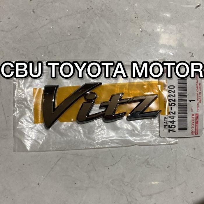 Jual EMBLEM BAGASI BELAKANG BADGE TULISAN TOYOTA YARIS VITZ JDM 75442 ...