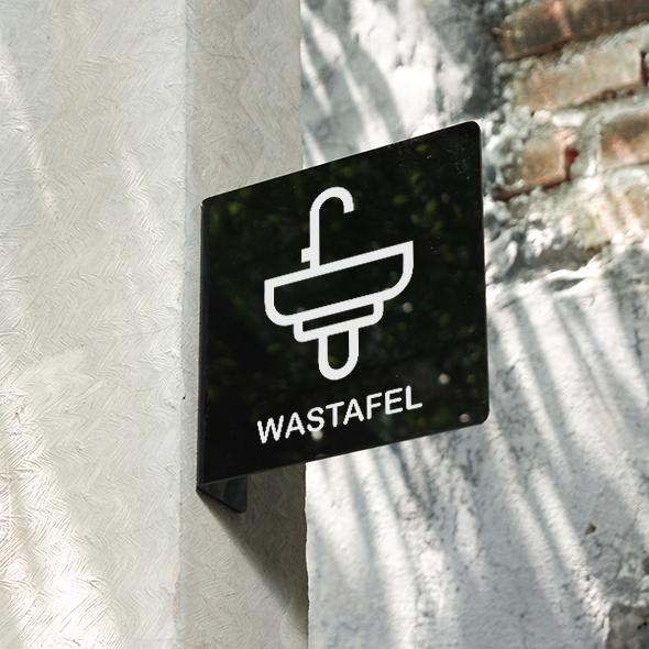 Jual Sign Wastafel Akrilik Pop Up Hitam + Sticker Outdoor - INPI HOUSE ...