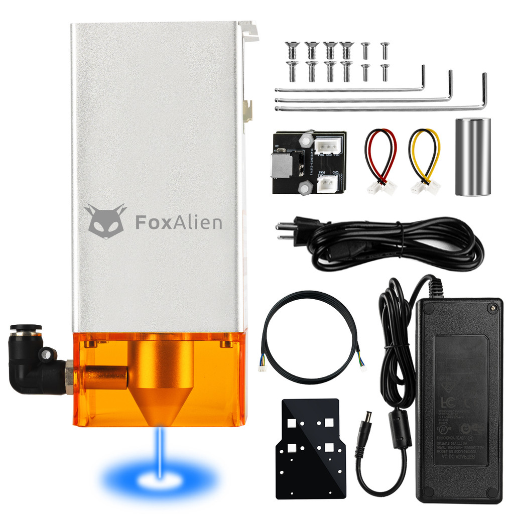 Jual FoxAlien CNC Laser Engraver Module 80w Fixed-focus Blue Laser Head ...