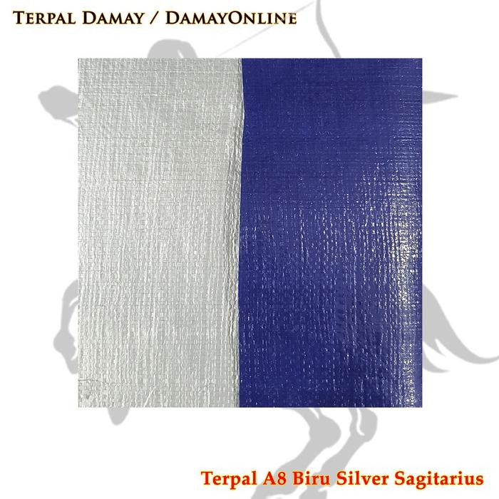 Jual Terpal Jadi A8 Biru Silver Korea Sagitarius ( Ukuran Bebas / M2 ...