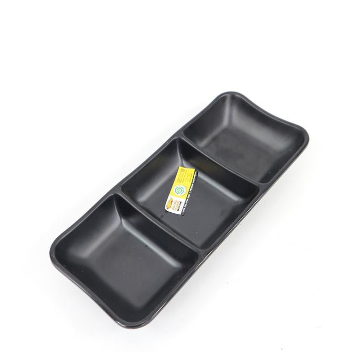 Jual 2i2a- Golden Dragon Tembikar Tempat Sambal Sekat 3 - Hitam ...