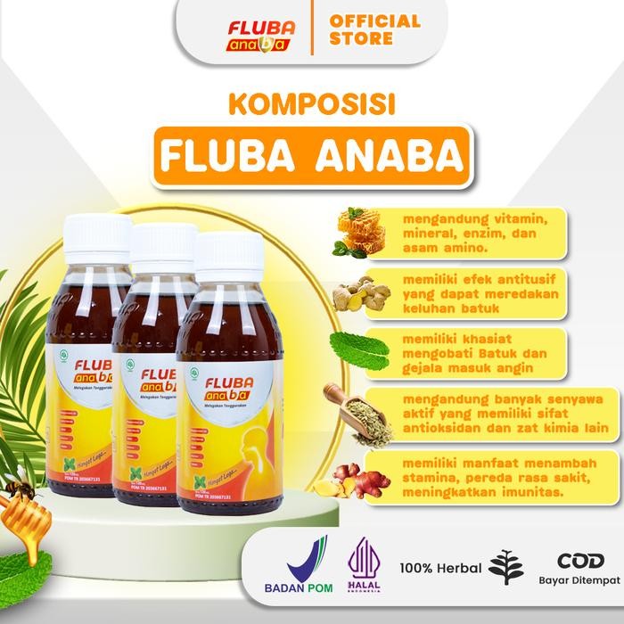 Jual 54t4- [Spesial Sale-Tember] Fluba Anaba 1 Botol - Madu Hutan ...