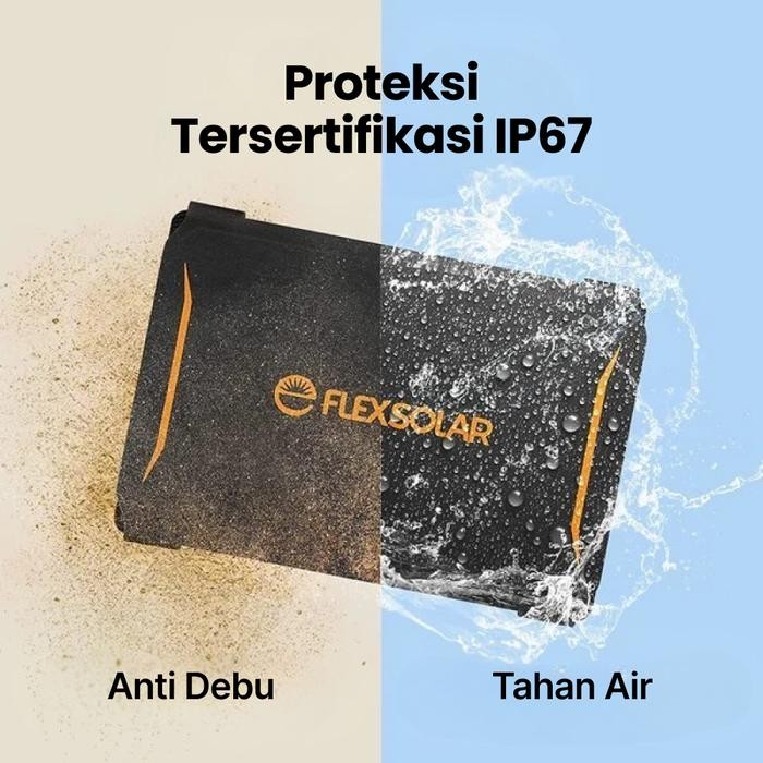 Jual SPECIAL Solar Panel Lipat Flexsolar E15 Pro 15W Foldable USB ...